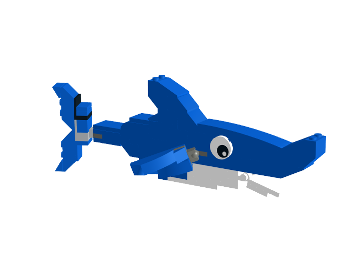 Daddy Shark by Pink Fong from BrickLink Studio [BrickLink]