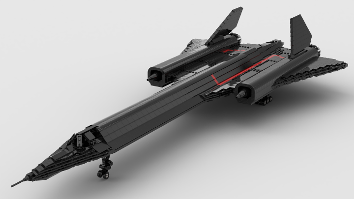 SR-71 With Instructions from BrickLink Studio [BrickLink]