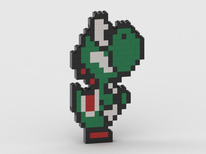 Yoshi (with instructions) from BrickLink Studio [BrickLink]