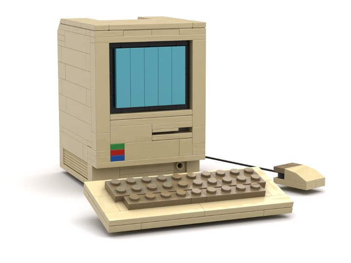 Apple Macintosh (1984) from BrickLink Studio [BrickLink]