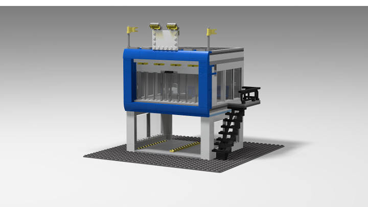 Car Dealership from City Square Set 60097 from BrickLink Studio [BrickLink]