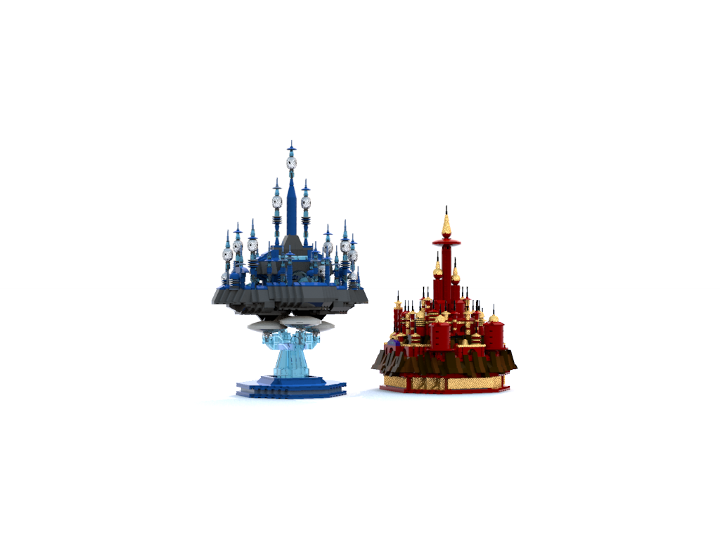 Flash Gordon Ming's palace and Sky city 1980 MICRO SCALE from BrickLink ...