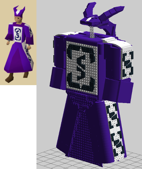 Runescape Enchanted robes from BrickLink Studio [BrickLink]