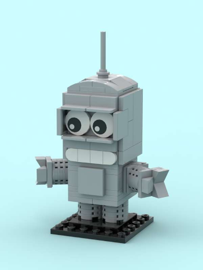 Futurama Bender from BrickLink Studio [BrickLink]