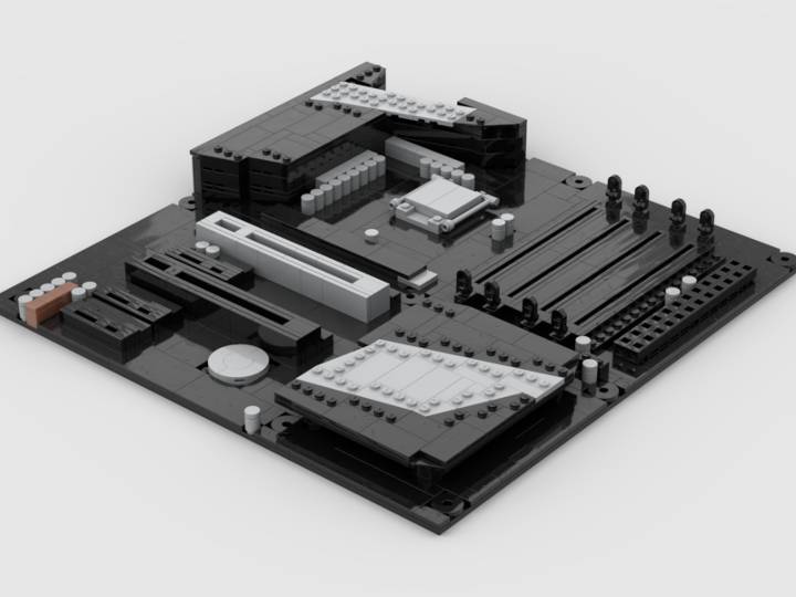 Gigabyte Aorus Elite from BrickLink Studio [BrickLink]