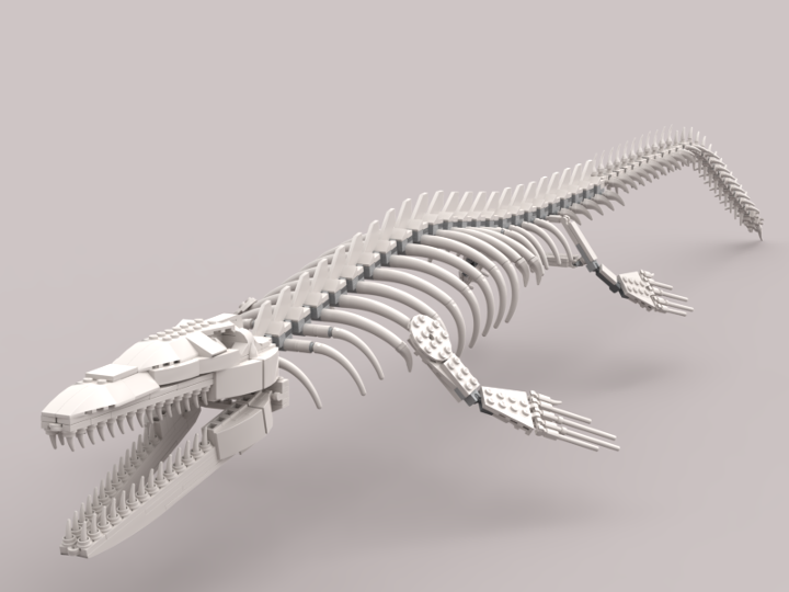 Mosasaurus Skeleton from BrickLink Studio [BrickLink]