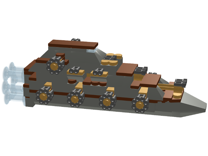MINI STEAMPUNK BATTLE BARGE from BrickLink Studio [BrickLink]