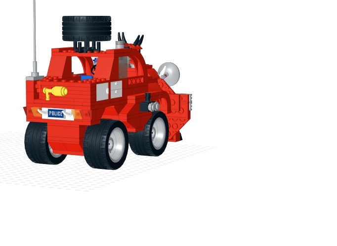 Red Monster vehicle from BrickLink Studio [BrickLink]