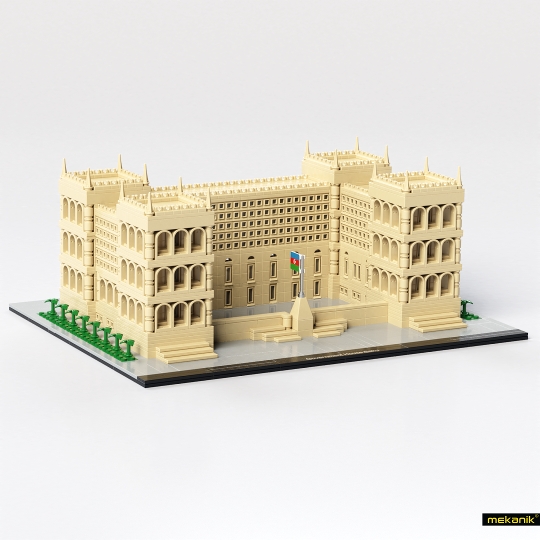 Government House, Baku from BrickLink Studio [BrickLink]
