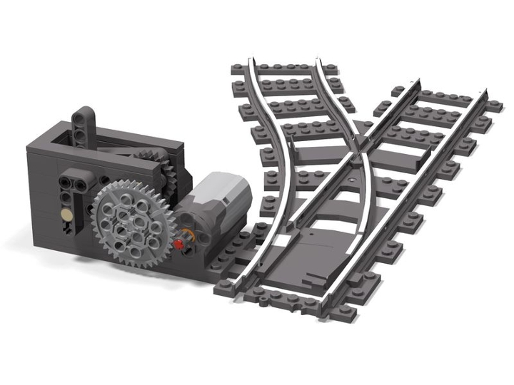Railway Track Switch motorized from BrickLink Studio [BrickLink]