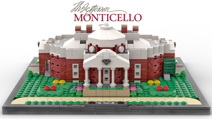 Thomas Jefferson's Monticello from BrickLink Studio [BrickLink]
