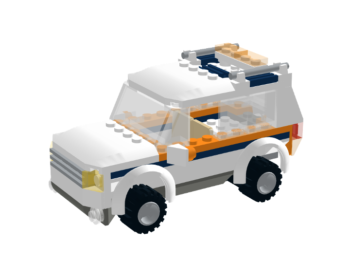 Ground Vehicle Security Small SUV from BrickLink Studio [BrickLink]