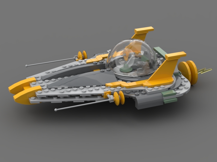 Retro Spaceship from BrickLink Studio [BrickLink]