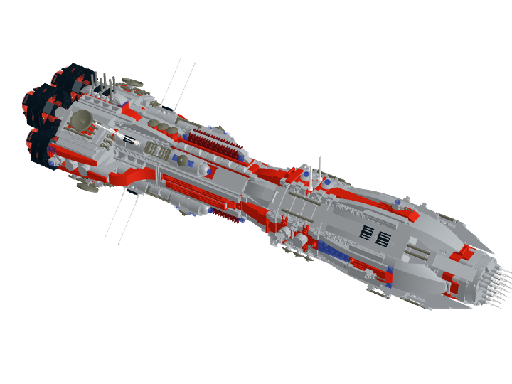Orbital bombartment station - Canopus from BrickLink Studio [BrickLink]