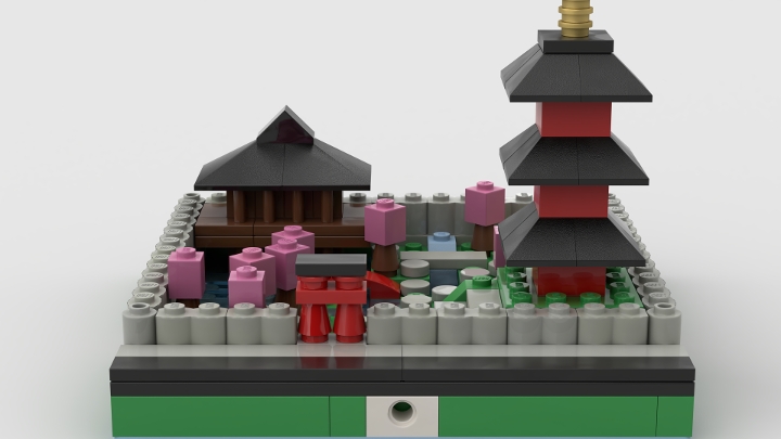 Mini Modular Japanese Garden from BrickLink Studio [BrickLink]