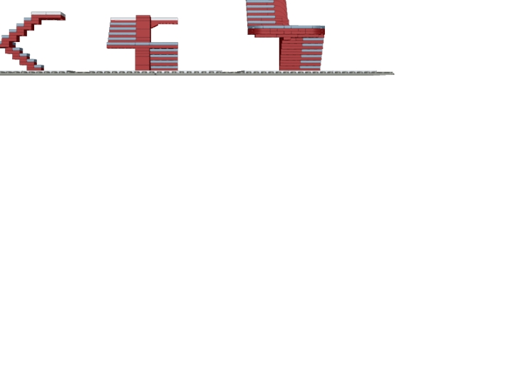 3 designs for stairs from BrickLink Studio [BrickLink]