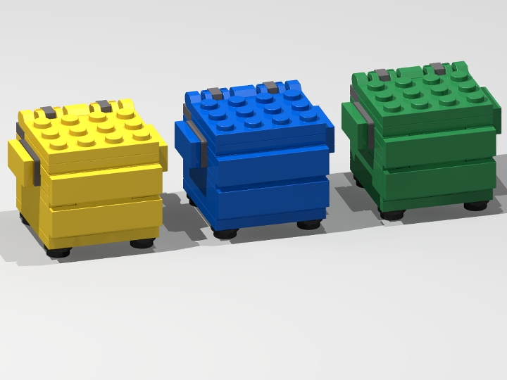 Garbage Containers from BrickLink Studio [BrickLink]