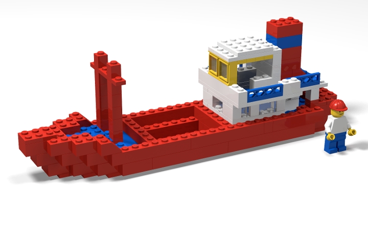 6000 Idea Book Cargo Ship (Type 1) from BrickLink Studio [BrickLink]