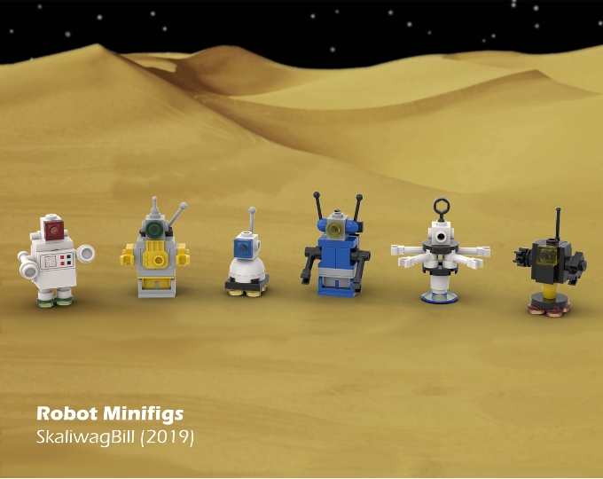 Robot Minifigs from BrickLink Studio [BrickLink]