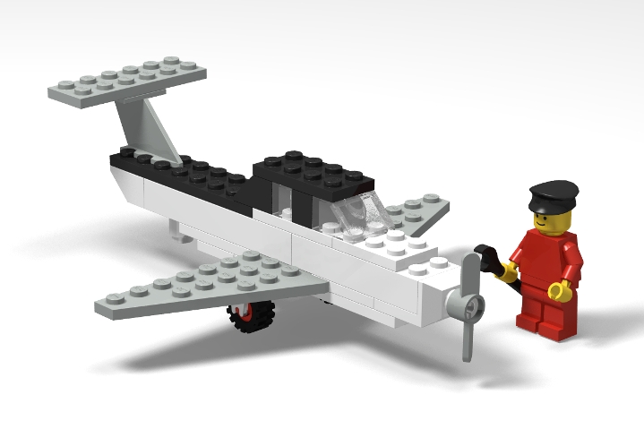 6000 Idea Book Airplane (Type 3) from BrickLink Studio [BrickLink]