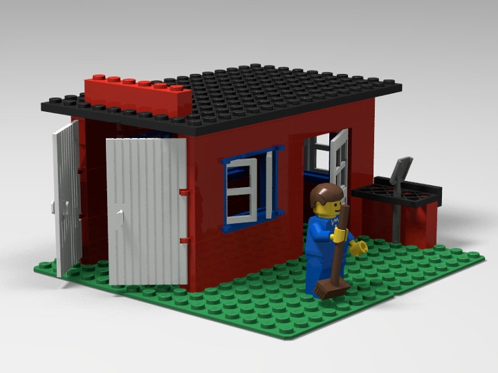1979_361-2 Garage from BrickLink Studio [BrickLink]