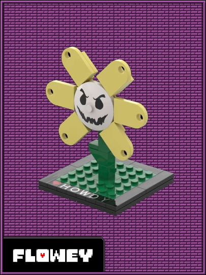 Flowey (Undertale) from BrickLink Studio [BrickLink]