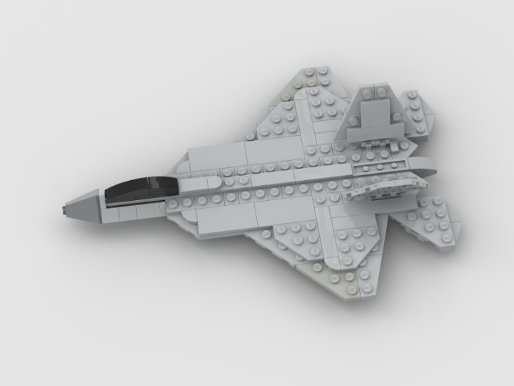 Mini F-22 from BrickLink Studio [BrickLink]