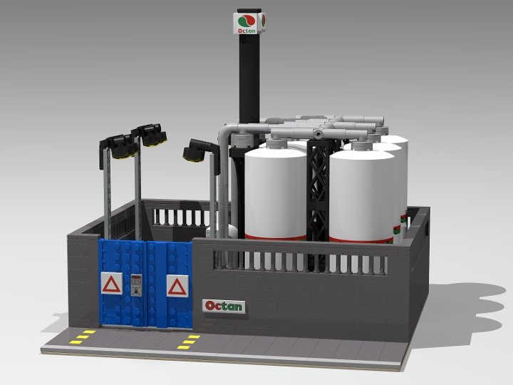 Octan Small Storage Facility from BrickLink Studio [BrickLink]