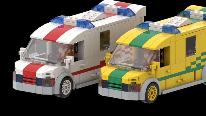 ambulance from BrickLink Studio [BrickLink]