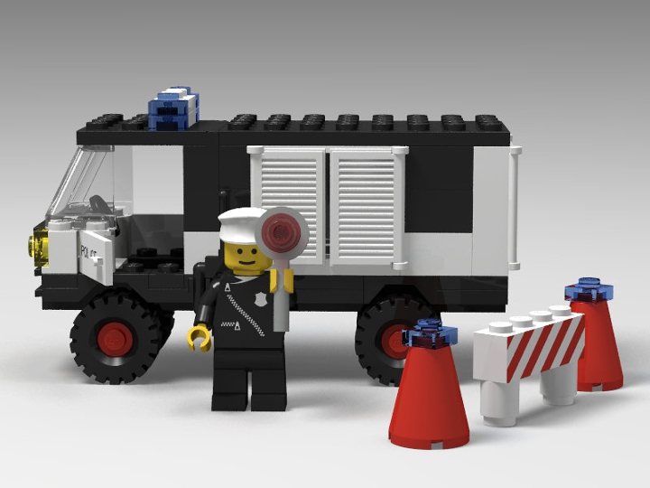 1981_6681-1 Police Van from BrickLink Studio [BrickLink]