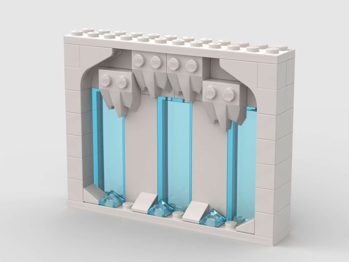 BrickQuest_modular dungeon_wall_ice_plain from BrickLink Studio [BrickLink]