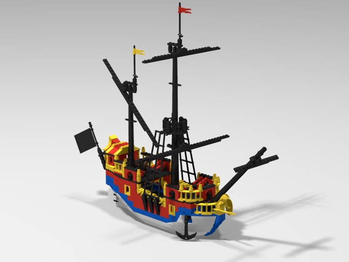 Pirate Yacht from BrickLink Studio [BrickLink]