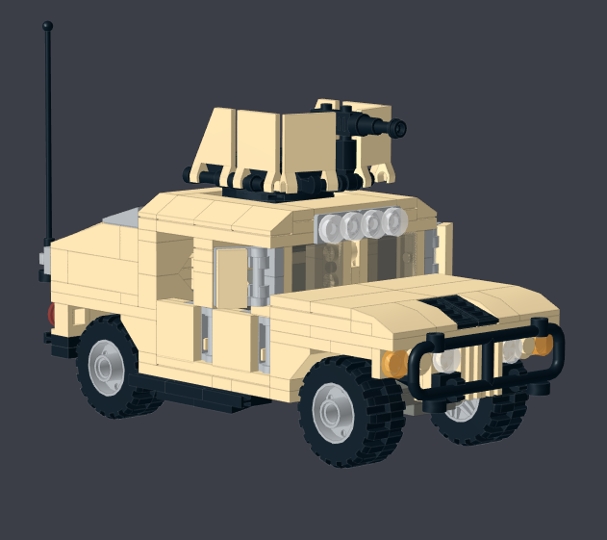 lego humvee from BrickLink Studio [BrickLink]