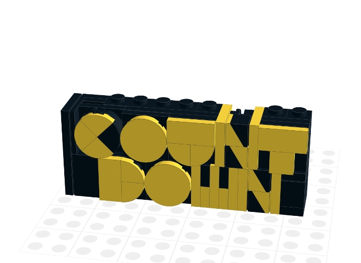 Countdown Logo from BrickLink Studio [BrickLink]