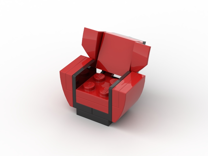 red armchair from BrickLink Studio [BrickLink]