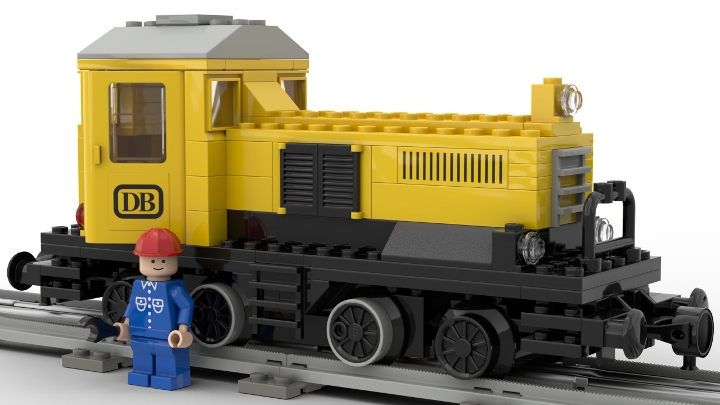 Yellow Locomotive from BrickLink Studio [BrickLink]