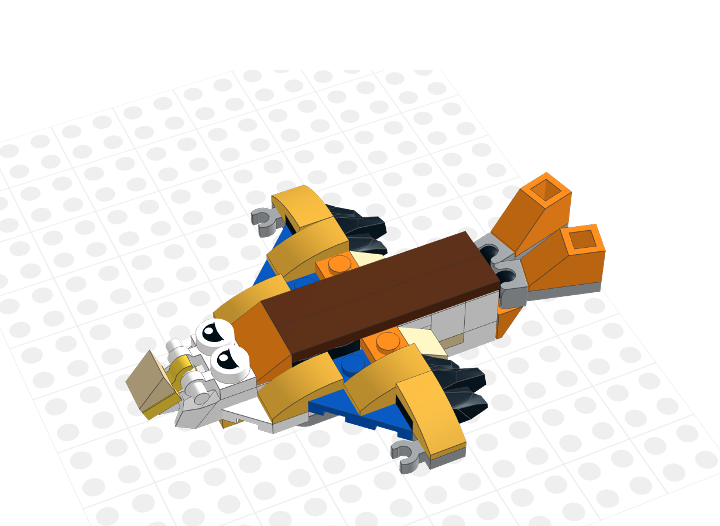 30571 Flat bird from BrickLink Studio [BrickLink]