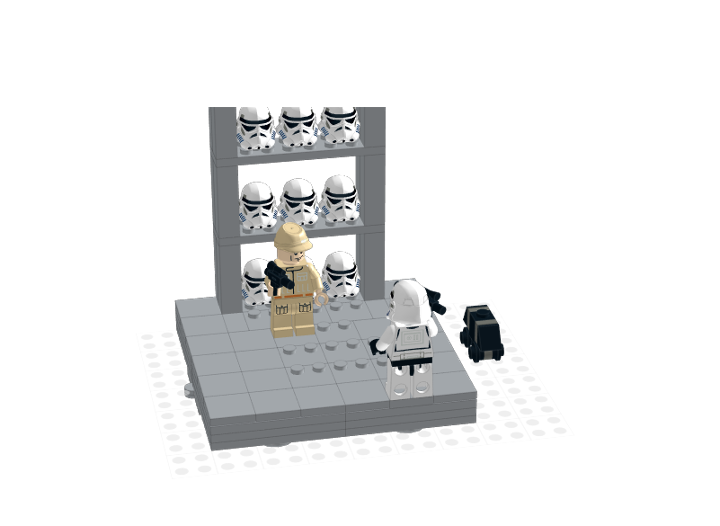 Death Star Armory In Battlefront 2 from BrickLink Studio [BrickLink]