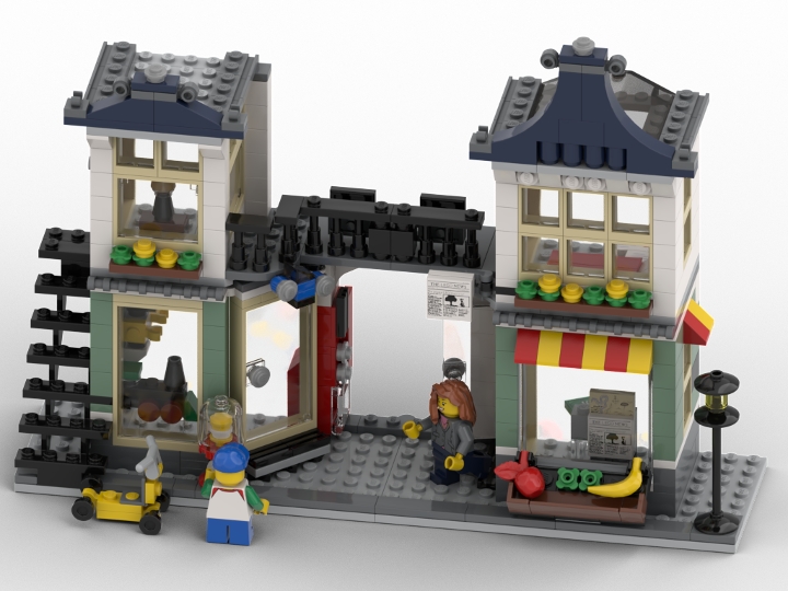 31036 Toy & Grocery Shop (advanced build) from BrickLink Studio [BrickLink]