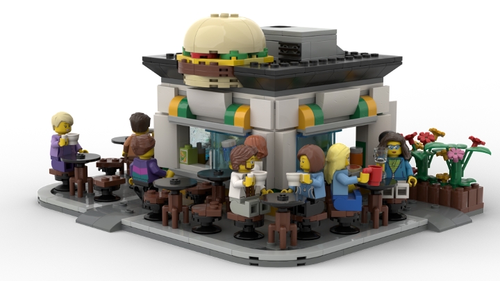 Food Kiosk in the Park v1.1 from BrickLink Studio [BrickLink]