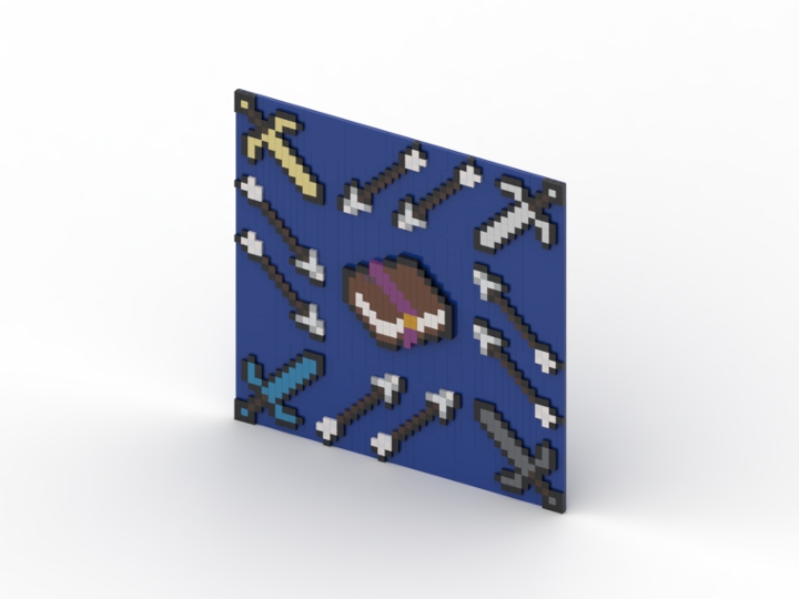 Minecraft Medium Mosaic from BrickLink Studio [BrickLink]