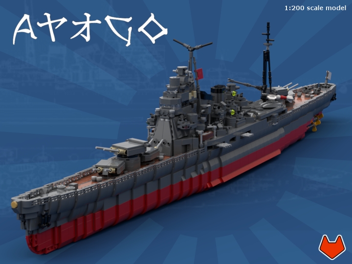 IJN Atago from BrickLink Studio [BrickLink]