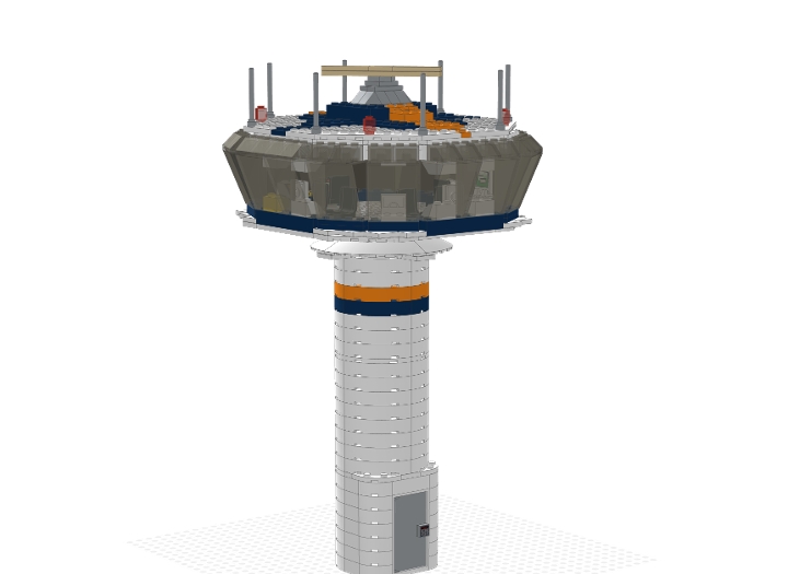 Airport Control Tower from BrickLink Studio [BrickLink]