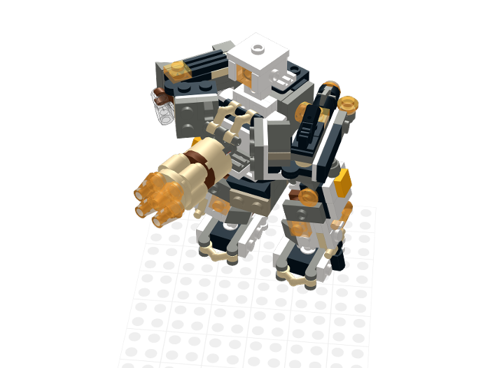 Mini Bastion (Canon mode) from BrickLink Studio [BrickLink]
