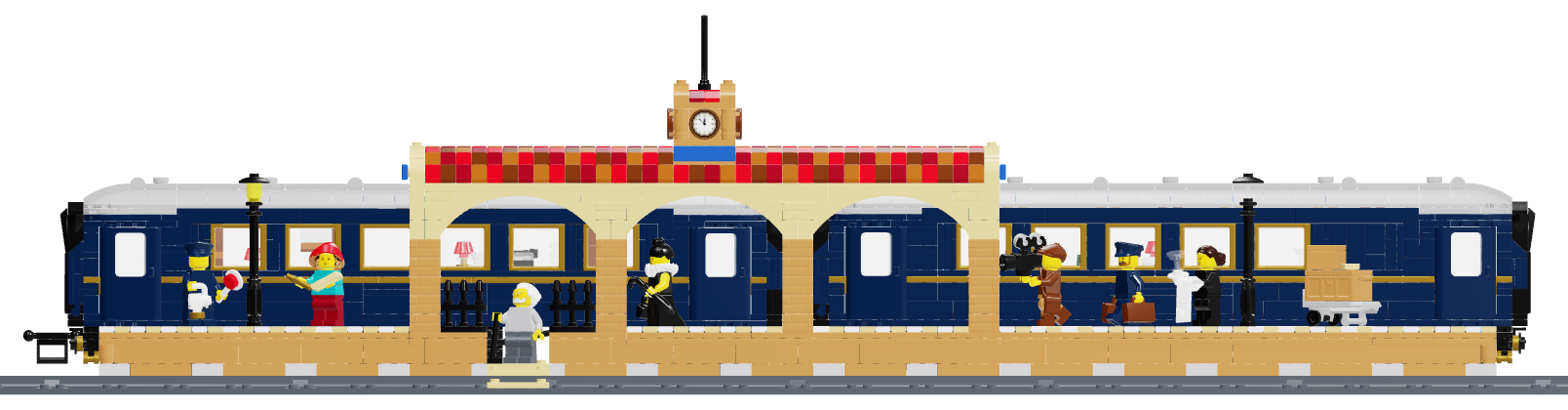 LEGO MOC-215502 train platform by nuttybrick | Rebrickable - Build with ...